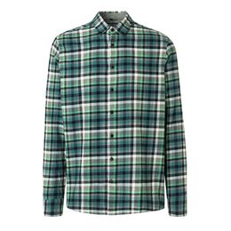 Maerz Muenchen Hemd in Petrol/ Weiß - 61% | Größe 39/40 | Herren-plussize