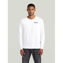 G-Star Raw G-Star Longsleeve in Wei&szlig; - 47% | Gr&ouml;&szlig;e L | Herrenshirts