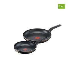 Tefal 2er-Set: Bratpfannen "Extra Cook & Clean" in Schwarz - 35% | Kochgeschirr