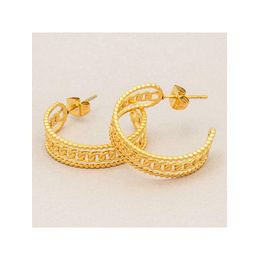 LA CHIQUITA Vergold. Halbcreolen - 60% | Schmuck