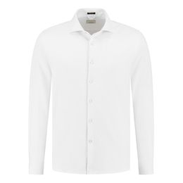 DSTREZZED Hemd in Weiß - 51% | Größe L | Herren-plussize