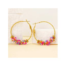 LA CHIQUITA Vergold. Creolen "Disco Steel" - 61% | Schmuck