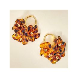 LA CHIQUITA Vergold. Creolen "Blossom Buquet" - 62% | Schmuck