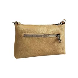 Florence Bags Leder-Schultertasche "Embros" in Beige - (B)23 x (H)15 x (T)6 cm - 73% | Damen-taschen