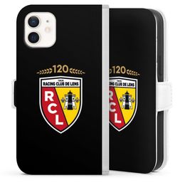 DeinDesign iPhone 12 mini Handy Klapph&uuml;lle Handyh&uuml;lle aus Kunst Leder wei&szlig; Flip Case Logo Official Licensed Product Rc Lens Sideflip mit Lasche