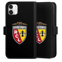 DeinDesign iPhone 11 Handy Klapph&uuml;lle Handyh&uuml;lle aus Kunst Leder schwarz Flip Case Logo Official Licensed Product Rc Lens Sideflip mit Lasche