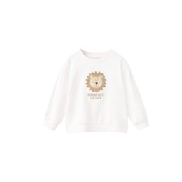 Mango Kids Sweatshirt 'ROAR' M&auml;dchen Gr&ouml;&szlig;e 104/110 beige / dunkelbeige / offwhite
