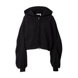 WEEKDAY Zip-Up Hoodie 'Freya' female Black size XS