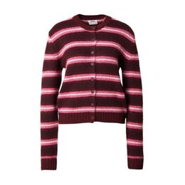 MONKI Strickjacke Damen Gr&ouml;&szlig;e M rosa / rostrot / burgunder / wei&szlig;