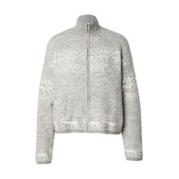 V&eacute;ro Moda VERO MODA Strickjacke 'VMSANTANORDIC' Damen Gr&ouml;&szlig;e M hellgrau / wei&szlig;