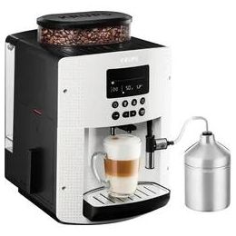 Krups Kaffeevollautomat "EA8161", wei&szlig;, B:28,7cm H:48,3cm T:38,1cm, Kaffeevollautomaten, inkl. Edelstahl-Milchbeh&auml;lter, 3 Temperaturstufen + 3 Mahlst&auml;rken, Kaffeevollautomat