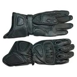Roleff Racewear Motorradhandschuhe ROLEFF "RO 49" Gr. M, schwarz, Handschuhe, M, Obermaterial: 100% Rindsleder. Innenfutter: 100% Polyester, winddicht