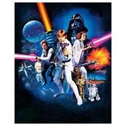 Vliestapete Komar "Digitaldruck Vlies - Star Wars Poster Classic 1 - Gr&ouml;&szlig;e 200 x 250 cm", bunt, B:200m L:250m, Vlies, Tapeten, Kinderzimmer