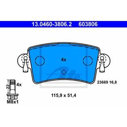ATE Bremsensatz-Vorn und hinten SG00000DKU Bremsensatz, Scheibenbremse vorne rechts links bel&uuml;ftet 305mm f&uuml;r RENAULT VAUXHALL OPEL NISSAN 7701205294 7