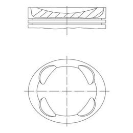 Mahle Kolben für PEUGEOT MINI CITROËN BMW 0628T1 11257589348 11257576975 081 PI 00104 000