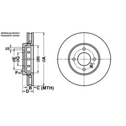 ATE Bremsensatz-Vorderachse Bremsensatz, Scheibenbremse vorne rechts links bel&uuml;ftet 256mm f&uuml;r SKODA SEAT VAG 1S0698151B 6C0698151B 5C0698151 IJF1418K3