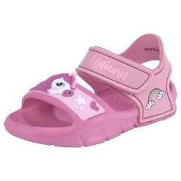 Sandale Disney "Unicorn", Kinder, Gr. 32, pink (fuxia), Synthetik, Schuhe Sandale, mit Klettverschl&uuml;ssen