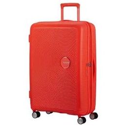 Hartschalen-Trolley American Tourister "SOUNDBOX, in verschiedenen Farben und Gr&ouml;&szlig;en", Gr. B/H/T: 51,5cm x 77cm x 29,5cm 97 l, neon orange, Polypropylen, unifarben, Koffer, Reisekoffer Trolley Aufgabegep&auml;ck TSA-Zahlenschloss Volumenerweiterung