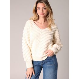 Deeluxe Pullover 'Estina' Damen Gr&ouml;&szlig;e XXL creme
