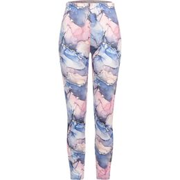 Cloud5ive Leggings Damen Größe M blau / pastellblau / rosa / weiß