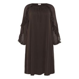 Kaffe CURVE Cocktailkleid Damen Größe 48 mokka