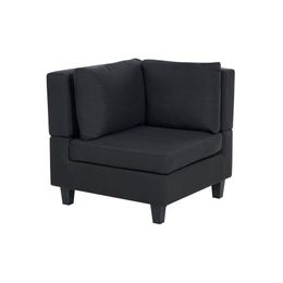 Beliani Sofaelement UNSTAD in Schwarz - (W) 76 x (H) 72 x (L) 76 cm | Gr.: onesize