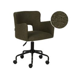 Beliani Bürostuhl SANILAC in Grün/Schwarz - (W) 62 x (H) 71 x (L) 62 cm | Gr.: onesize