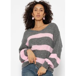 SASSYCLASSY Oversize Pullover in Grau | Gr.: S