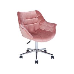 Beliani Bürostuhl LABELLE in Rosa - (W) 62 x (H) 83 x (L) 62 cm | Gr.: onesize