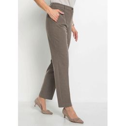 GOLDNER Flanellhose CARLA Angenehm weiche Flanell-Hose CARLA in taupe | Gr.: 40