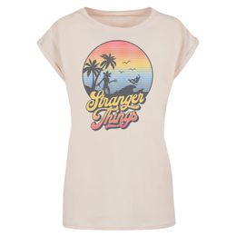 F4NT4STIC T-Shirt Stranger Things LA Gradient in Whitesand | Gr.: XS