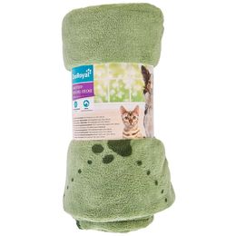 ZooRoyal Haustier Kuscheldecke olivgrün