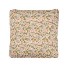 IB Laursen Boxkissenbezug Signe mit Bunten Blumen in grün | Gr.: onesize