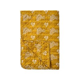 IB Laursen Quilt mustard mit Paisleymuster aus gesteppte Decke in mustard | Gr.: onesize