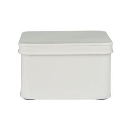 IB Laursen Metall-Box mit 4 Fächern und Deckel in weiss | Gr.: onesize