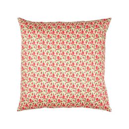 IB Laursen Kissenbezug mit roten und rosa Blumen in rot | Gr.: onesize