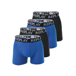 Replay Boxershort 4er Pack in Blau/Schwarz | Gr.: L