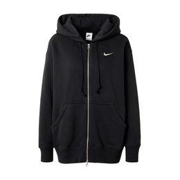 Nike Sportswear Sweatjacke 'Phoenix Fleece' Damen Gr&ouml;&szlig;e M schwarz / wei&szlig;