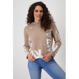monari Pullover in milk chocolate gemustert | Gr.: 42