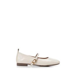 Wittchen Lederballerinas Im Mary-Jane-Stil in Creme | Gr.: 40