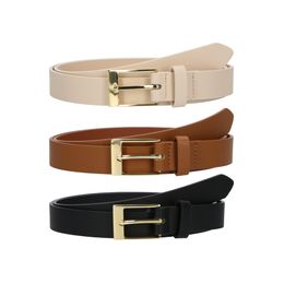 ABOUT YOU Belt 'Mathea' female size 90 Light beige / Brown / Gold / Black