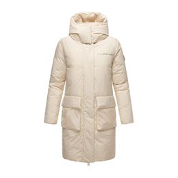 Winterjacke Marikoo "Nanami", Damen, Gr. M, grau (stone braun), Obermaterial: 100% Polyester; Innenmaterial: 100% Polyester; Futter&Wattierung: 100% Polyester, Jacken, mit großer Kapuze