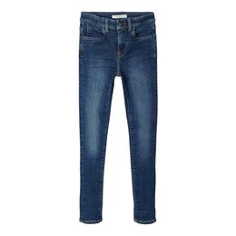 name it M&auml;dchen Jeans mit hoher Taille in Blau | Gr.: 110