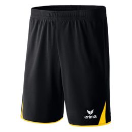 Erima Kinder Classic 5-C Shorts in schwarz/gelb | Gr.: 164