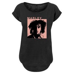 F4NT4STIC Long Cut T-Shirt Bob Marley Reggae Music by Rock Off in schwarz | Gr.: XXL