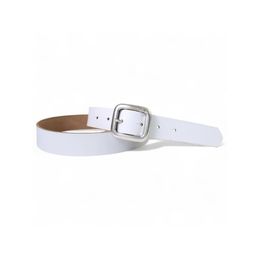 Fronhofer Lederg&uuml;rtel in Wei&szlig; | Gr.: 115 cm