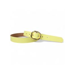 Fronhofer Damengürtel goldene Schnalle in Lemon | Gr.: 90 cm