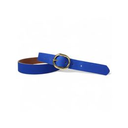 Fronhofer Damengürtel goldene Schnalle in Kobalt | Gr.: 85 cm