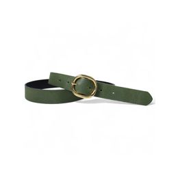 Fronhofer Damengürtel goldene Schnalle in Khaki | Gr.: 85 cm