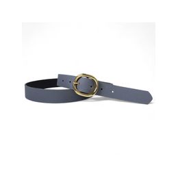 Fronhofer Damengürtel goldene Schnalle in Grau | Gr.: 85 cm